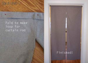 How to make Noren: Japanese room divider partition curtains のれんの作り方 ...