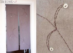 How to make Noren: Japanese room divider partition curtains のれんの作り方 ...