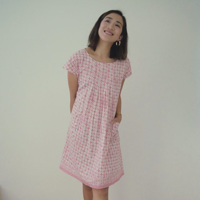 A Pink Dress from a Favourite Book of Japanese Dress Patterns - Sew in Love